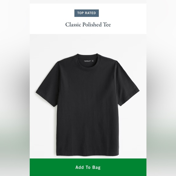 Abercrombie & Fitch | Shirts | Mens Polished Tee Abercrombie Fitch ...